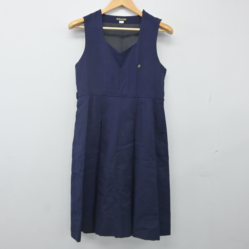 【中古制服】奈良県 奈良教育大学附属中学校 女子制服 2点（ジャンパースカート）sf023940【リサイクル学生服】 中古制服通販パレイド
