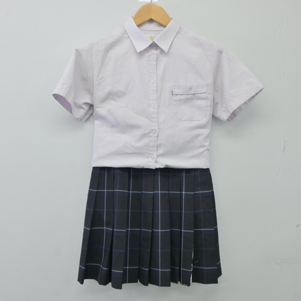【中古制服】東京都 共立女子中学高等学校 女子制服 2点（シャツ・スカート）sf024380【リサイクル学生服】 中古制服通販パレイド