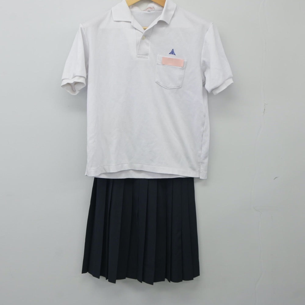 【中古制服】岡山県 作東中学校 女子制服 2点（シャツ・スカート）sf024574【リサイクル学生服】 中古制服通販パレイド