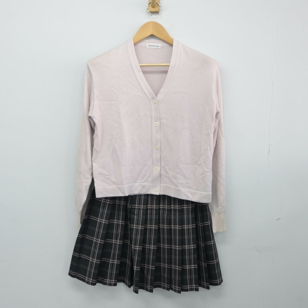 【中古制服】大阪府 梅花高等学校 女子制服 2点（ニット・スカート）sf024693【リサイクル学生服】 中古制服通販パレイド