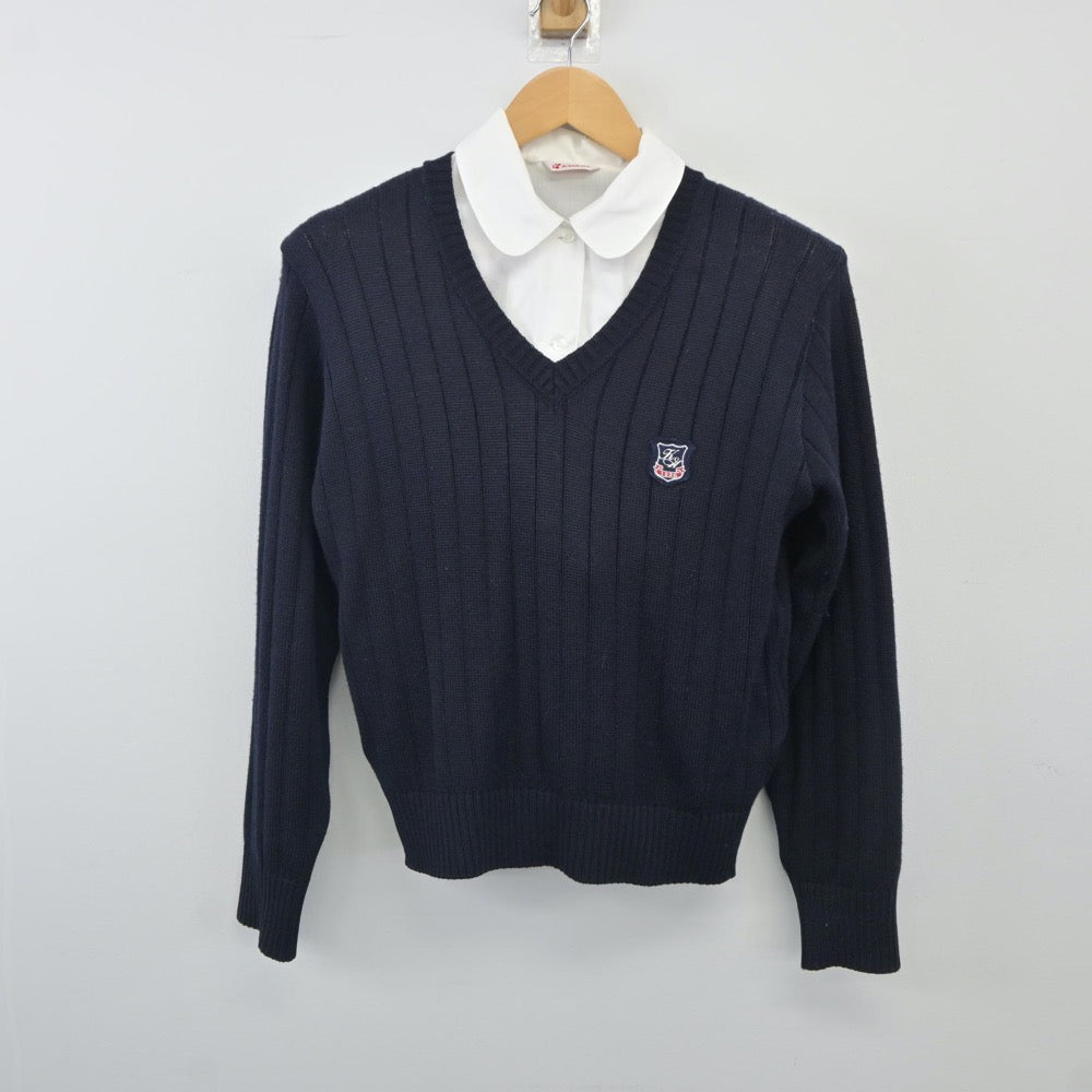 【中古制服】静岡県 加藤学園高等学校 女子制服 2点（シャツ・ニット）sf024729【リサイクル学生服】 中古制服通販パレイド