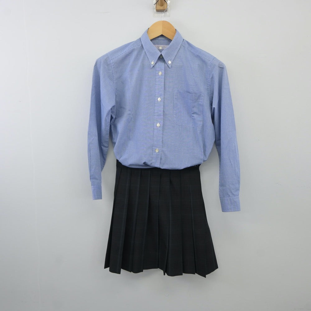 【中古制服】福島県 福島県立郡山東高等学校 女子制服 2点（シャツ・スカート）sf024740【リサイクル学生服】 中古制服通販パレイド