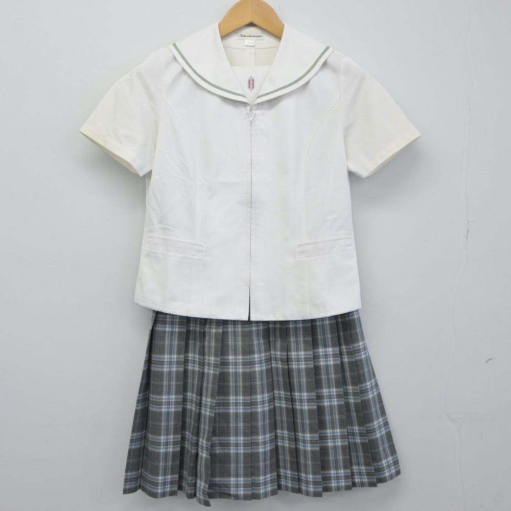 【中古制服】大阪府 梅花高等学校 女子制服 2点（セーラー服・スカート）sf024810【リサイクル学生服】 中古制服通販パレイド