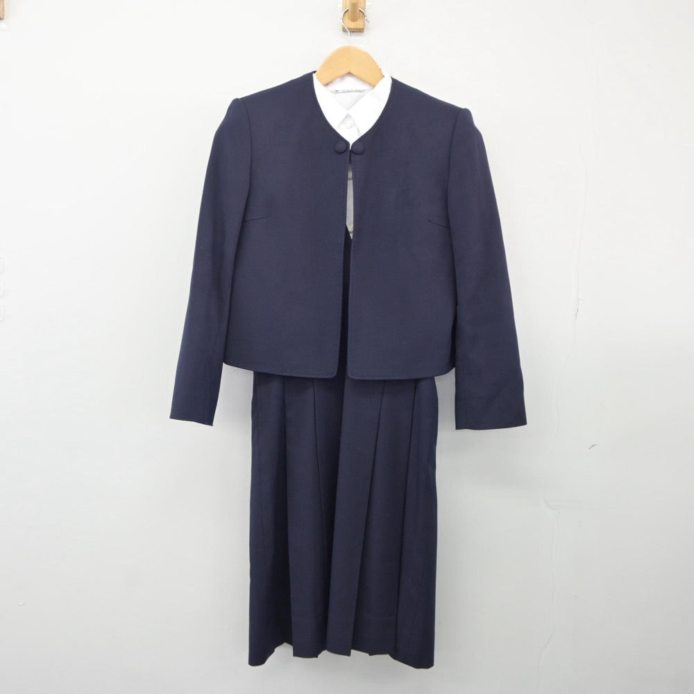 【中古制服】熊本県 熊本信愛女学院中学校 女子制服 5点(ブレザー・シャツ・ジャンパースカート)sf025140【リサイクル学生服】 中古