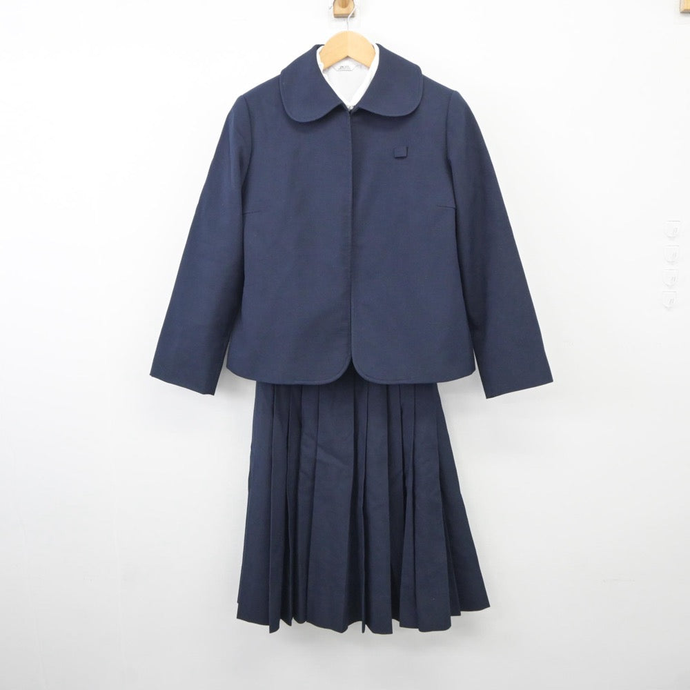 【中古制服】福井県 福井市明道中学校 女子制服 4点（ブレザー・ベスト・シャツ・スカート）sf025280【リサイクル学生服】 中古制服