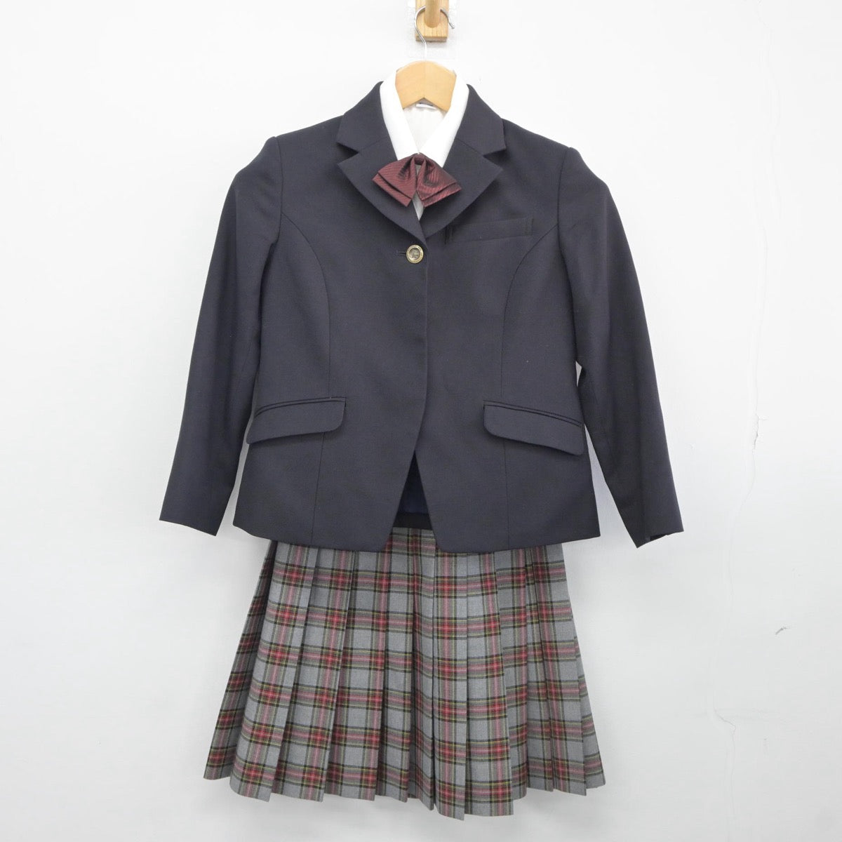 【中古制服】埼玉県 淑徳与野中学・高等学校 女子制服 5点（ブレザー・ニット・シャツ・スカート）sf025366【リサイクル学生服】 中古