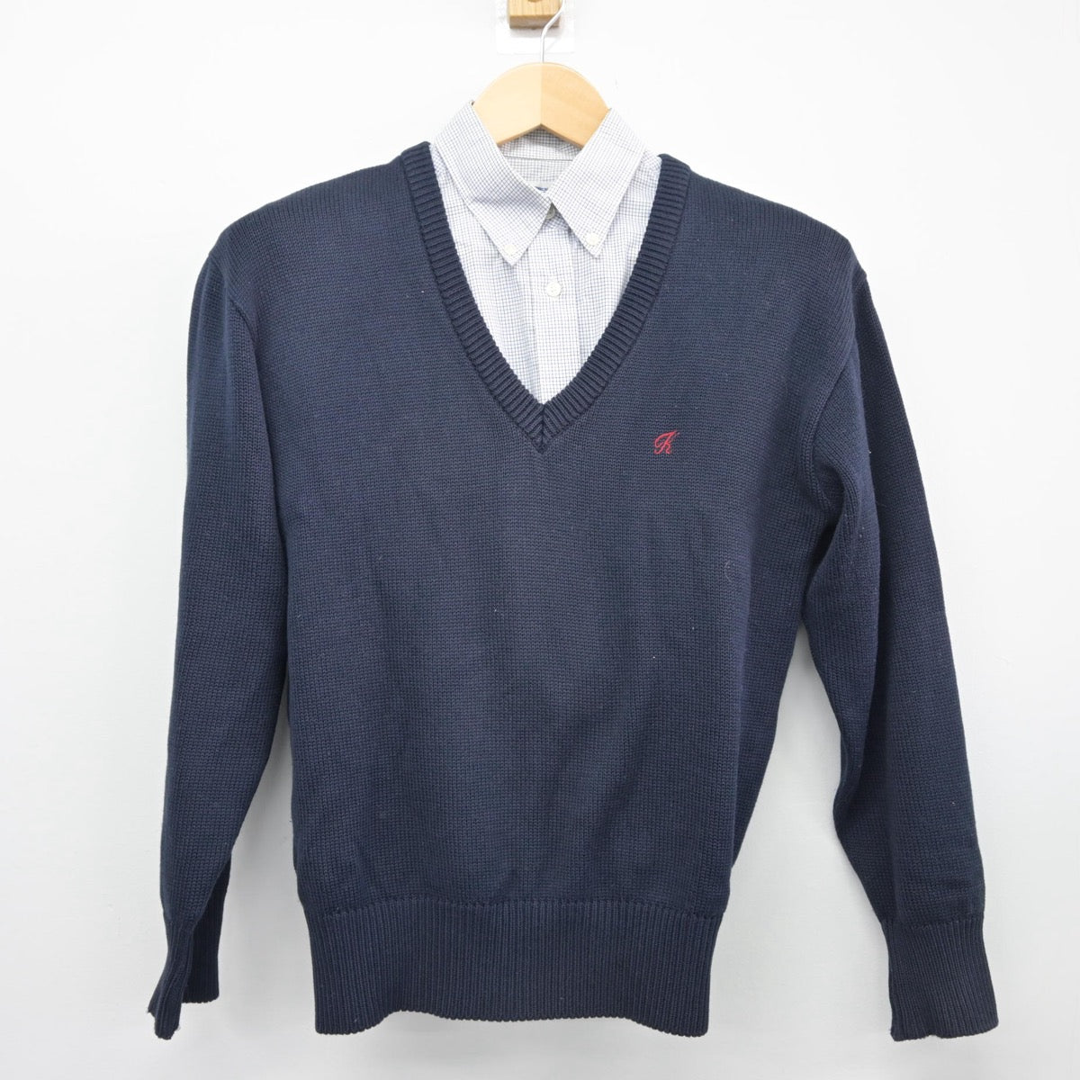 【中古制服】千葉県 日本体育大学柏高等学校 女子制服 3点（シャツ・ニット）sf025555【リサイクル学生服】 中古制服通販パレイド