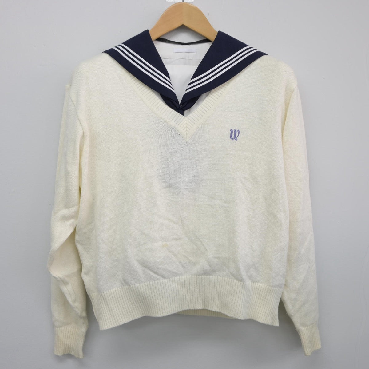 【中古制服】千葉県 和洋国府台女子高等学校 女子制服 5点（セーラー服・セーラー服・シャツ・ニット）sf025558【リサイクル学生服