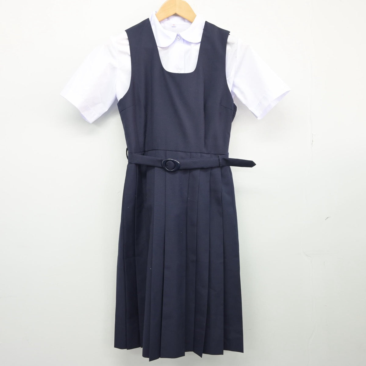 【中古制服】東京都 府中第一中学校 女子制服 2点(シャツ・ジャンパースカート)sf025563【リサイクル学生服】 中古制服通販パレイド