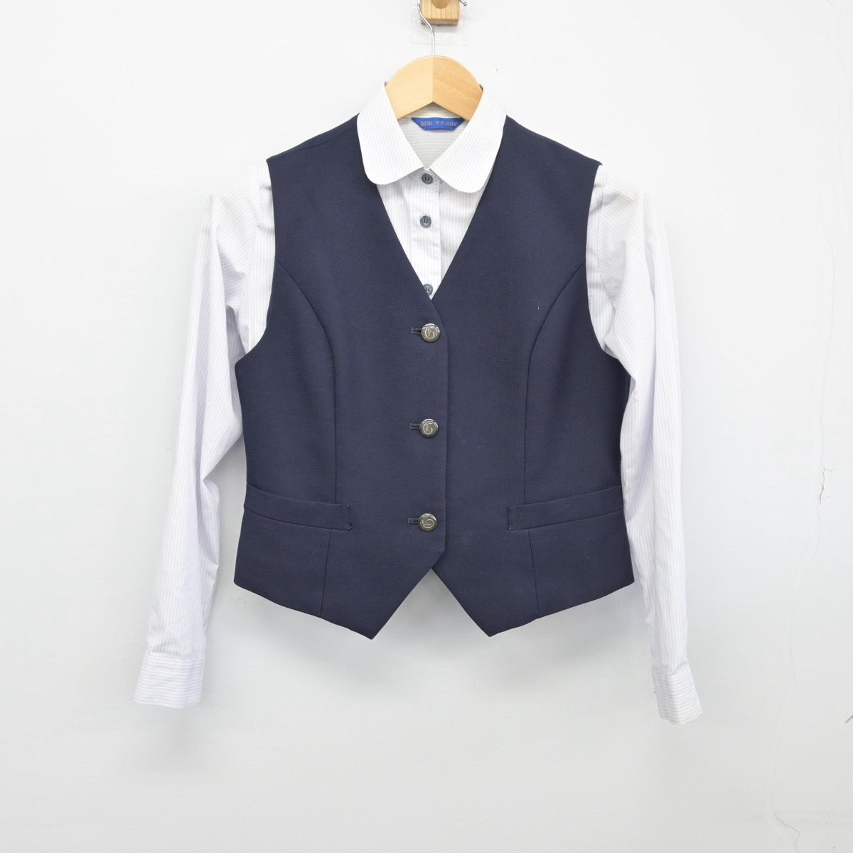 【中古制服】山梨県 山梨学院高等学校 女子制服 4点（ベスト・シャツ）sf025695【リサイクル学生服】 中古制服通販パレイド