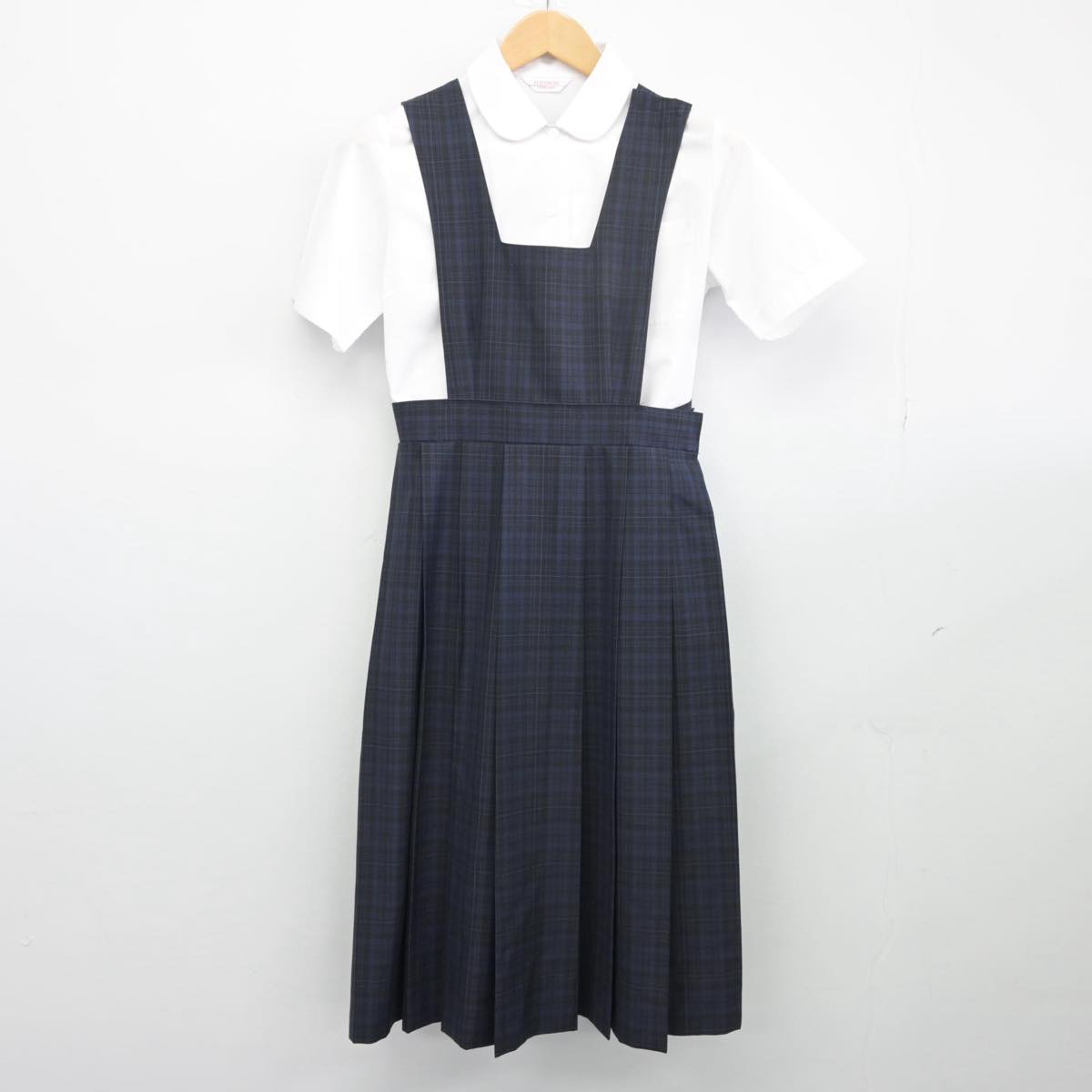 【中古制服】福岡県 三宅中学校 女子制服 2点(シャツ・ジャンパースカート)sf025852【リサイクル学生服】 中古制服通販パレイド