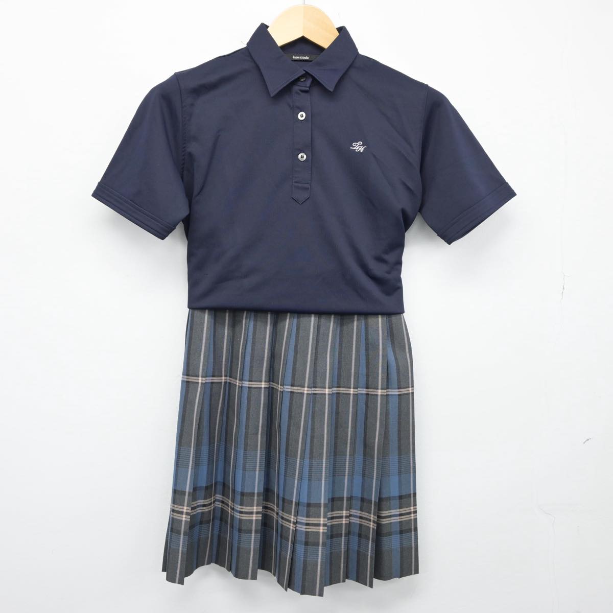 【中古制服】東京都 高島高等学校 女子制服 2点（シャツ・スカート）sf026129【リサイクル学生服】 中古制服通販パレイド