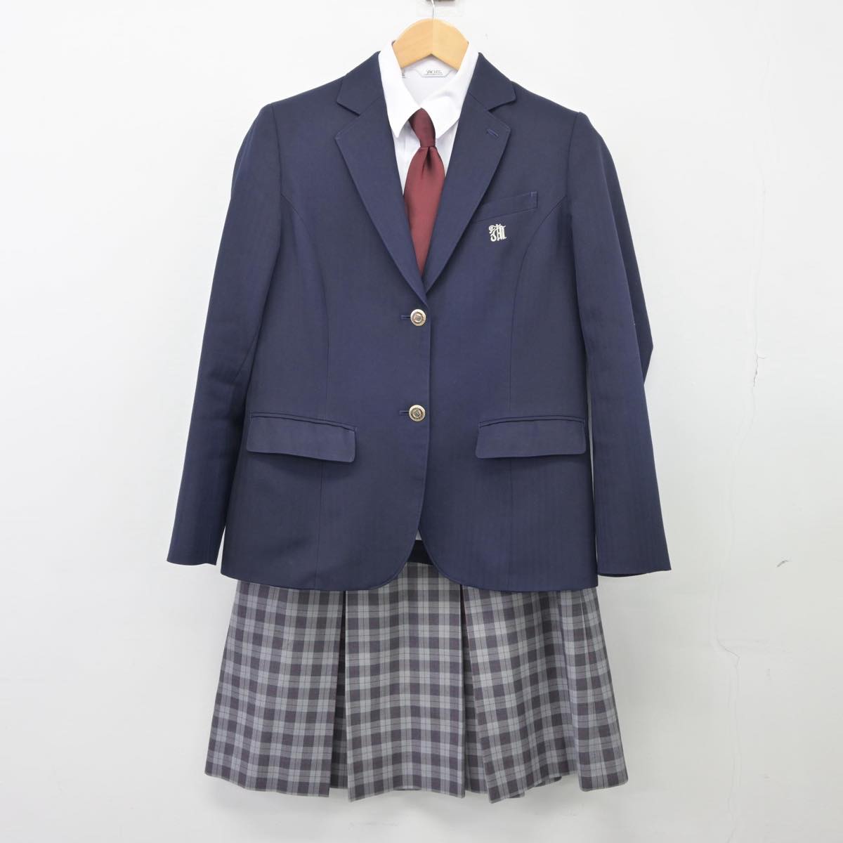 【中古制服】北海道 北海道旭川農業高等学校 女子制服 4点（ブレザー・シャツ・スカート）sf026173【リサイクル学生服】 中古制服通販パレイド