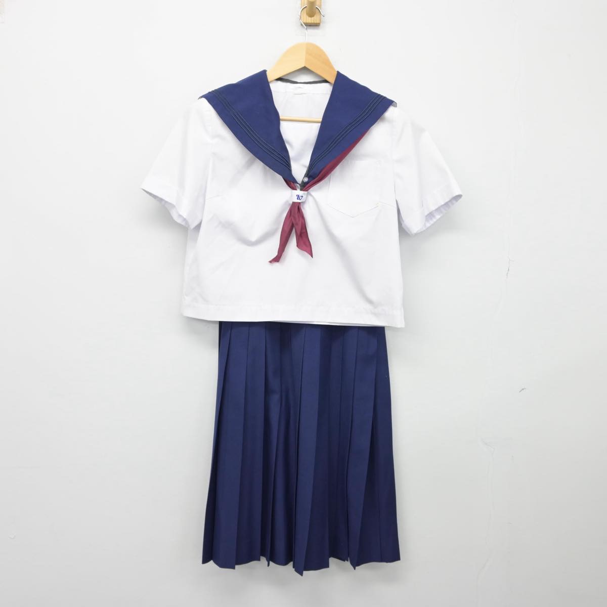 【中古制服】北海道 北海道滝川西高等学校 女子制服 3点（セーラー服・スカート）sf026340【リサイクル学生服】 中古制服通販パレイド