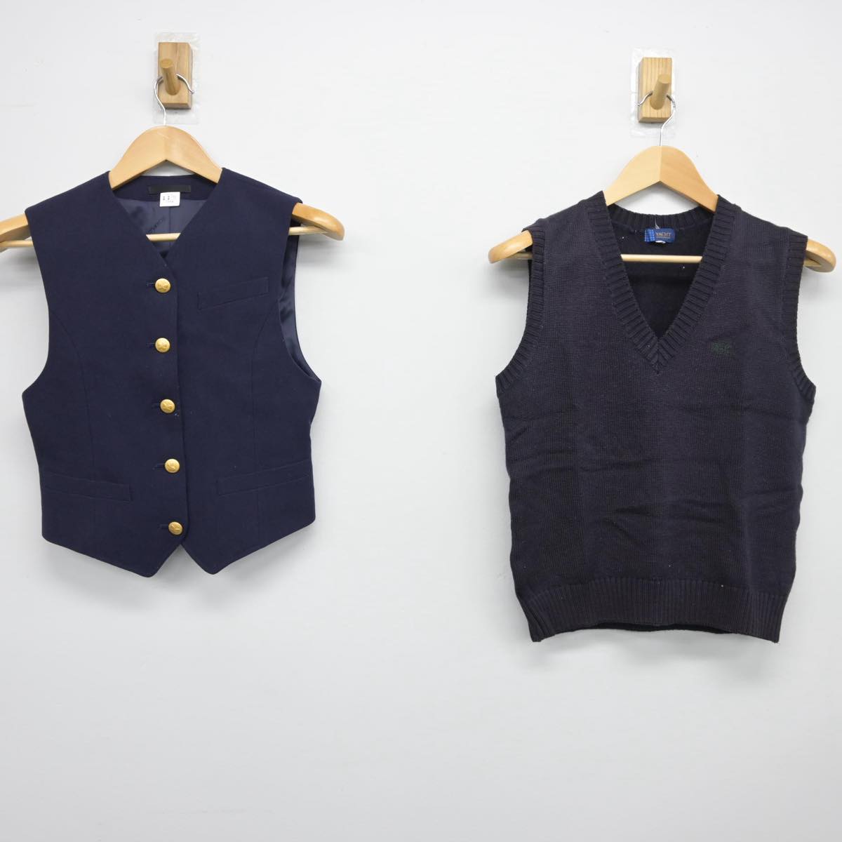 【中古制服】埼玉県 川越南高等学校 女子制服 2点（ベスト・ニットベスト）sf026881【リサイクル学生服】 中古制服通販パレイド