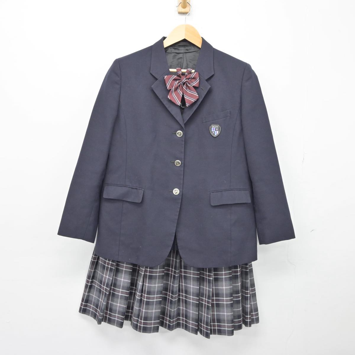 【中古制服】埼玉県 栗橋北彩高等学校 女子制服 4点(ブレザー・ニット・スカート)sf026991【リサイクル学生服】 中古制服通販パレイド
