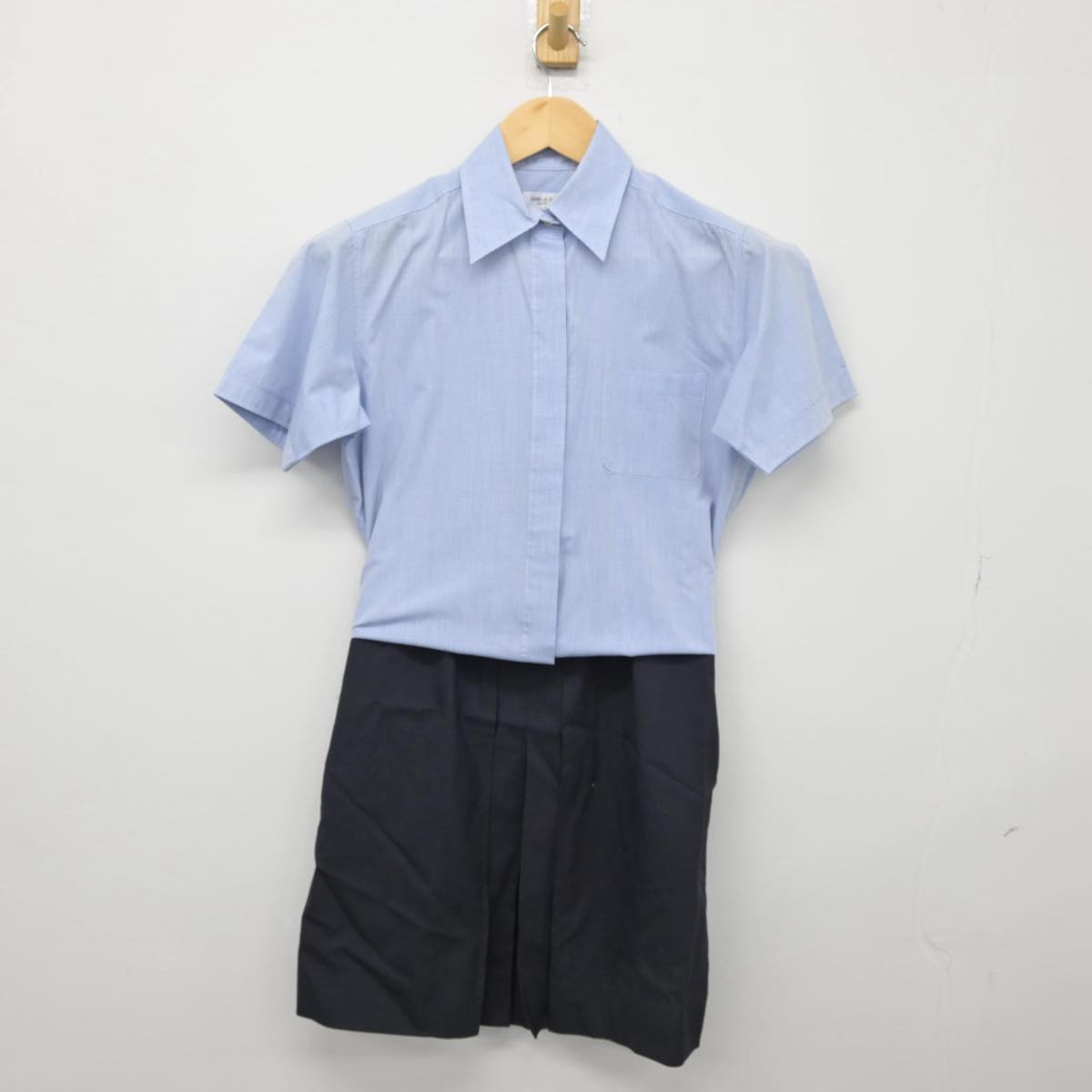【中古制服】福島県 福島高等学校 女子制服 3点（シャツ・スカート）sf026997【リサイクル学生服】 中古制服通販パレイド