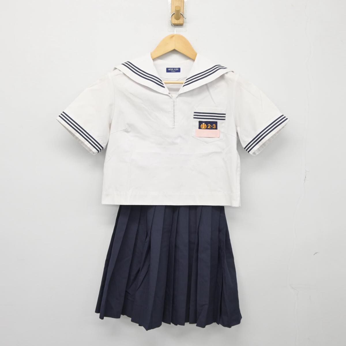 【中古制服】徳島県 城東中学校 女子制服 2点（セーラー服・スカート）sf027005【リサイクル学生服】 中古制服通販パレイド