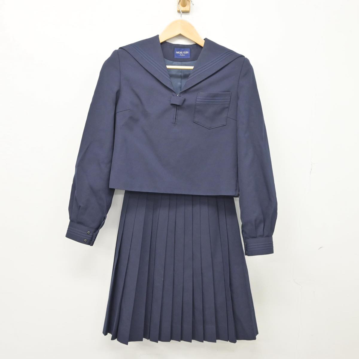 【中古制服】徳島県 脇町高等学校 女子制服 2点（セーラー服・スカート）sf027036【リサイクル学生服】 中古制服通販パレイド