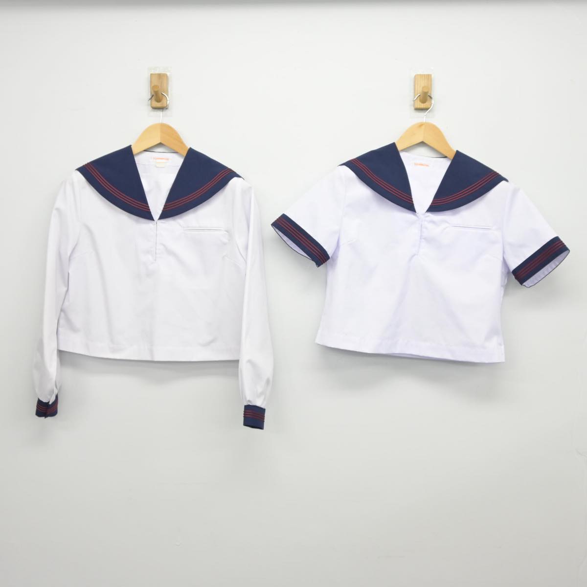 【中古制服】岩手県 岩手町立川口中学校 女子制服 2点（セーラー服）sf027061【リサイクル学生服】 中古制服通販パレイド