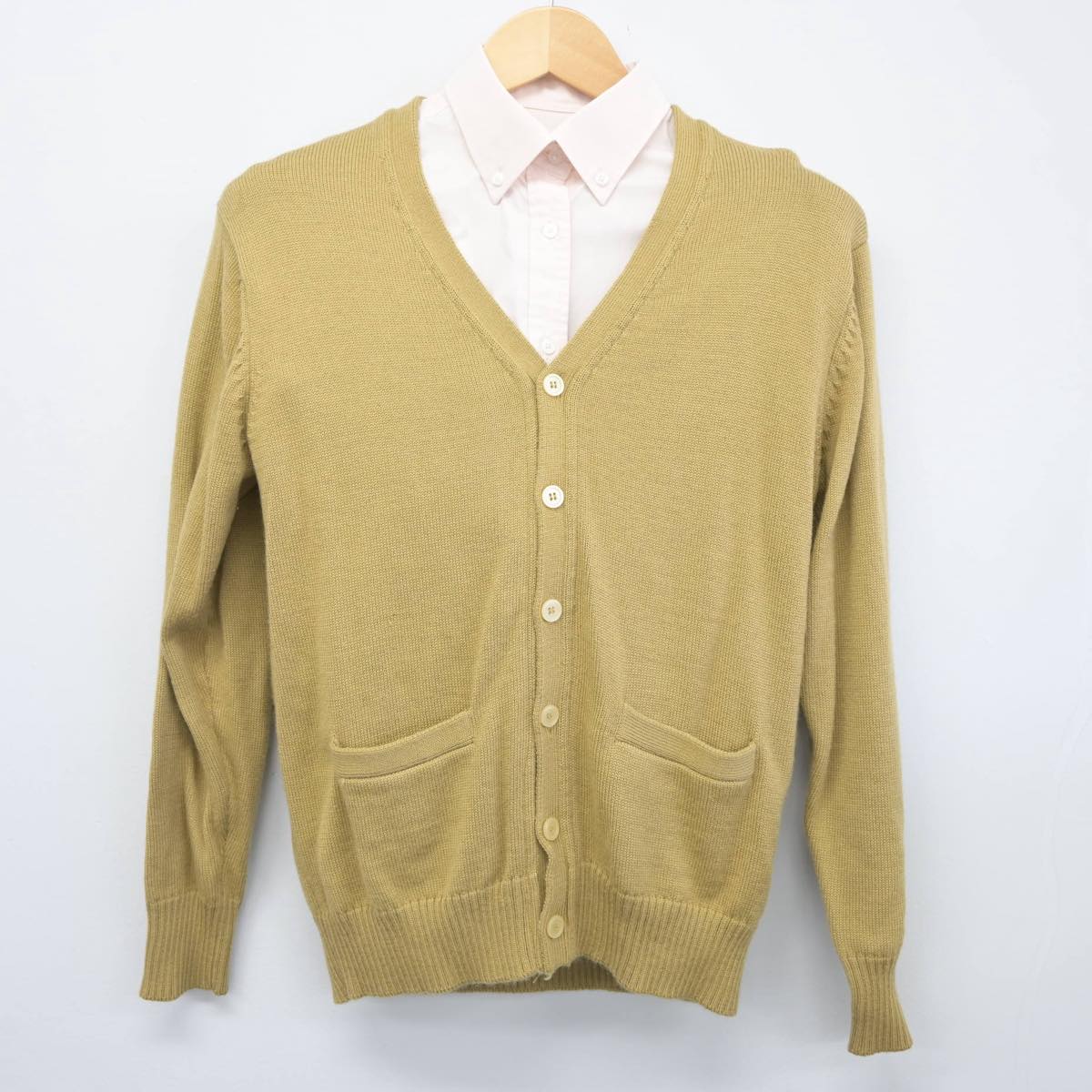 【中古制服】高知県 高知高等学院 女子制服 2点（シャツ・ニット）sf027358【リサイクル学生服】 中古制服通販パレイド