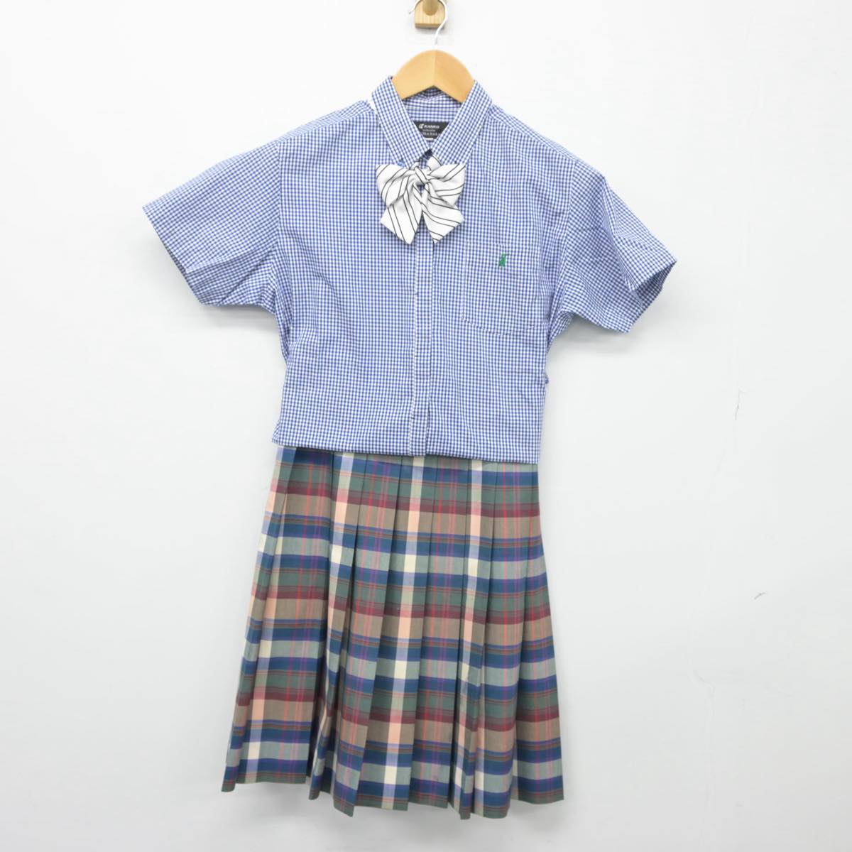 【中古制服】岐阜県 関商工高等学校 女子制服 4点(シャツ・スカート)sf027441【リサイクル学生服】 中古制服通販パレイド