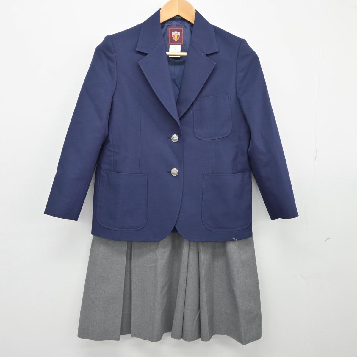【中古制服】大阪府 杉中学校 女子制服 2点（ブレザー・スカート）sf027555【リサイクル学生服】 中古制服通販パレイド