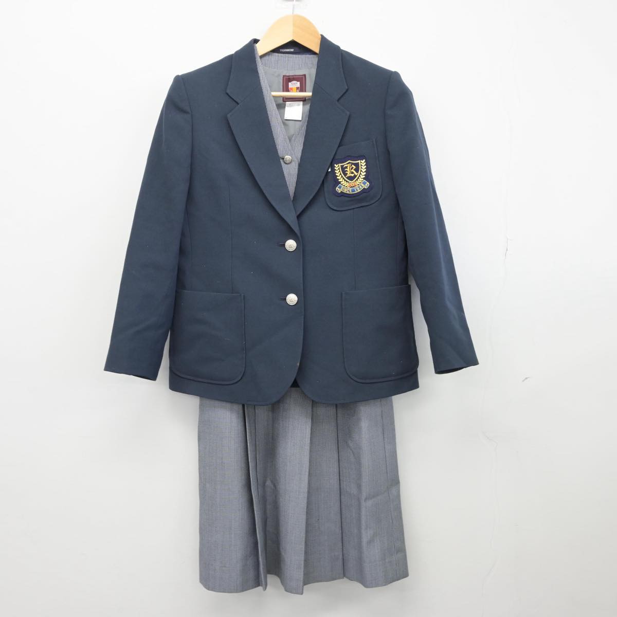 【中古制服】岩手県 葛巻高等学校 女子制服 3点（ブレザー・ベスト・スカート）sf027696【リサイクル学生服】 中古制服通販パレイド