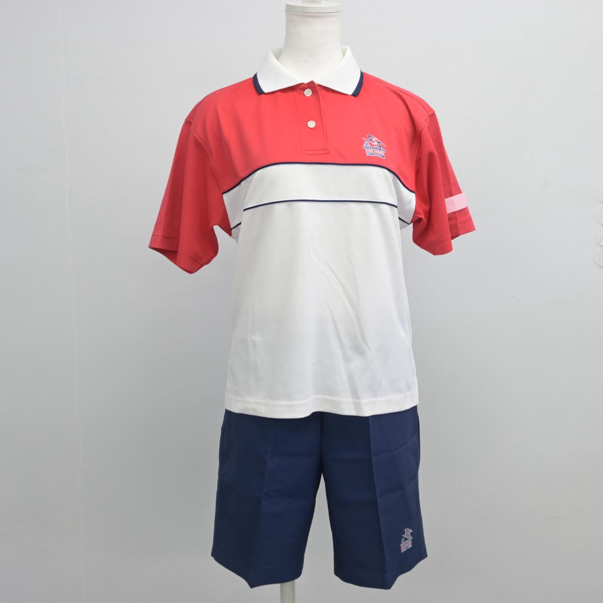 【中古制服】大阪府 桜宮高等学校硬式テニス部ユニフォーム 女子制服 2点(部活ユニフォーム 上・部活ユニフォーム 下)sf027853