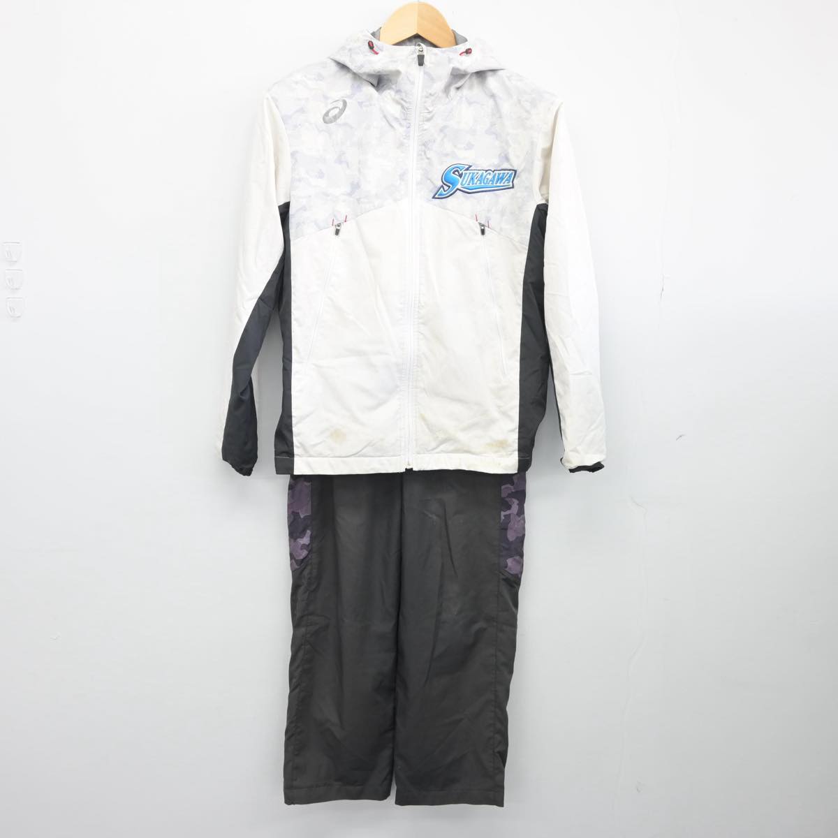 【中古制服】福島県 須賀川高等学校ソフトボール部ユニフォーム 女子制服 2点（部活ユニフォーム 上・部活ユニフォーム 下）sf027968