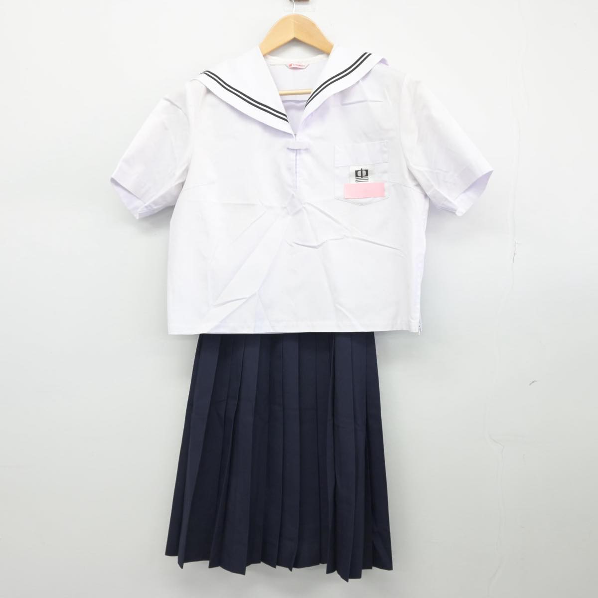 【中古制服】兵庫県 加古川市立神吉中学校 女子制服 2点（セーラー服・スカート）sf028105【リサイクル学生服】 中古制服通販パレイド