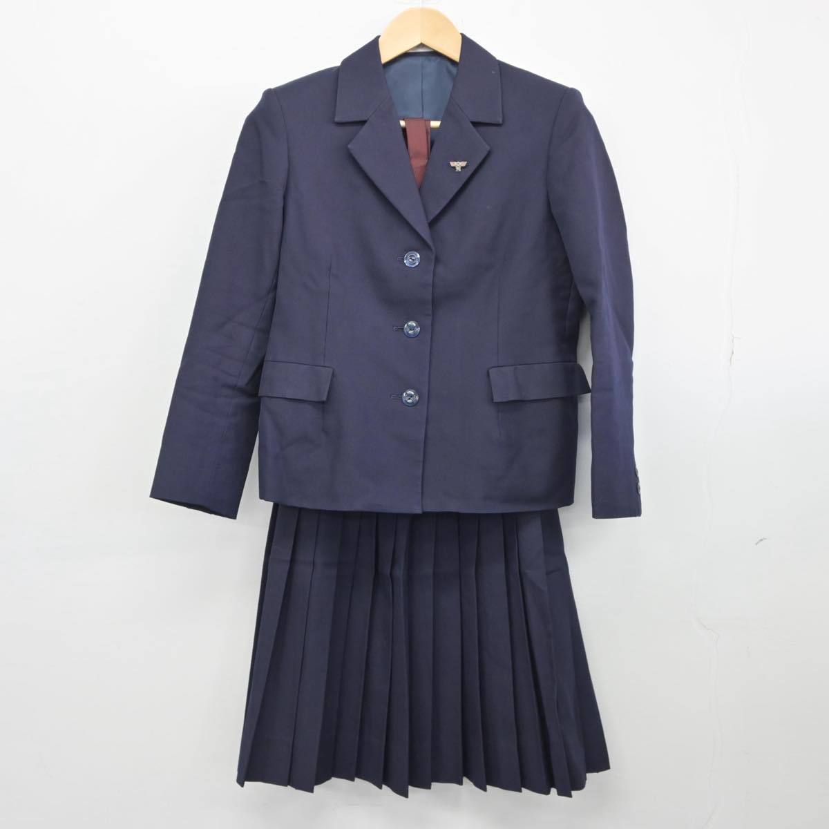 【中古制服】鳥取県 鳥取県立鳥取商業高等学校 女子制服 3点（ブレザー・スカート）sf028119【リサイクル学生服】 中古制服通販パレイド