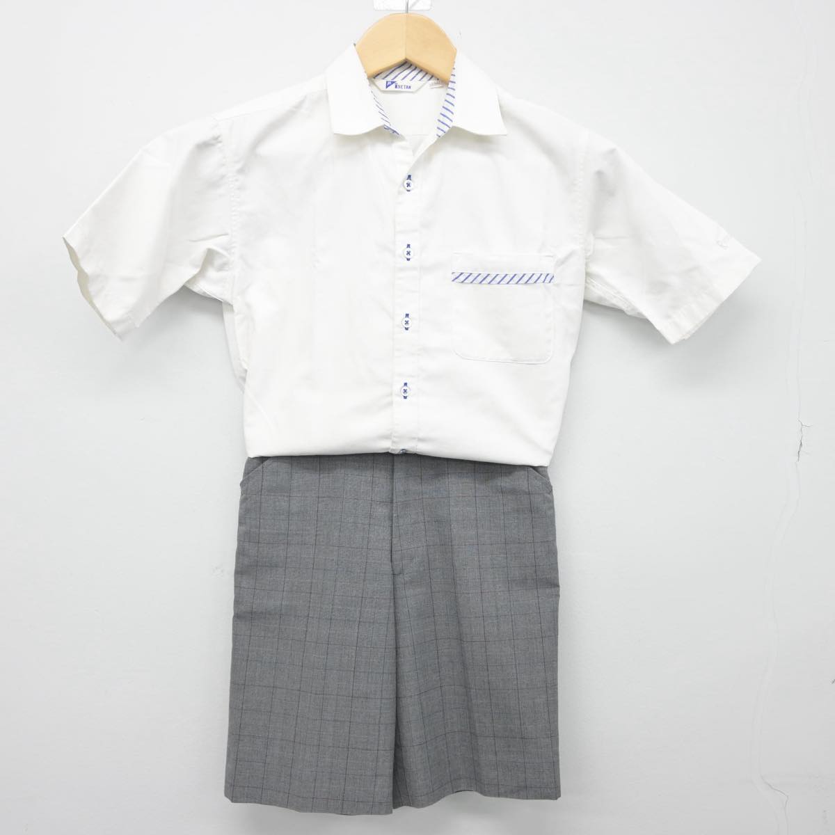 【中古制服】京都府 立命館小学校 男子制服 2点（シャツ・ズボン）sf028221【リサイクル学生服】 中古制服通販パレイド