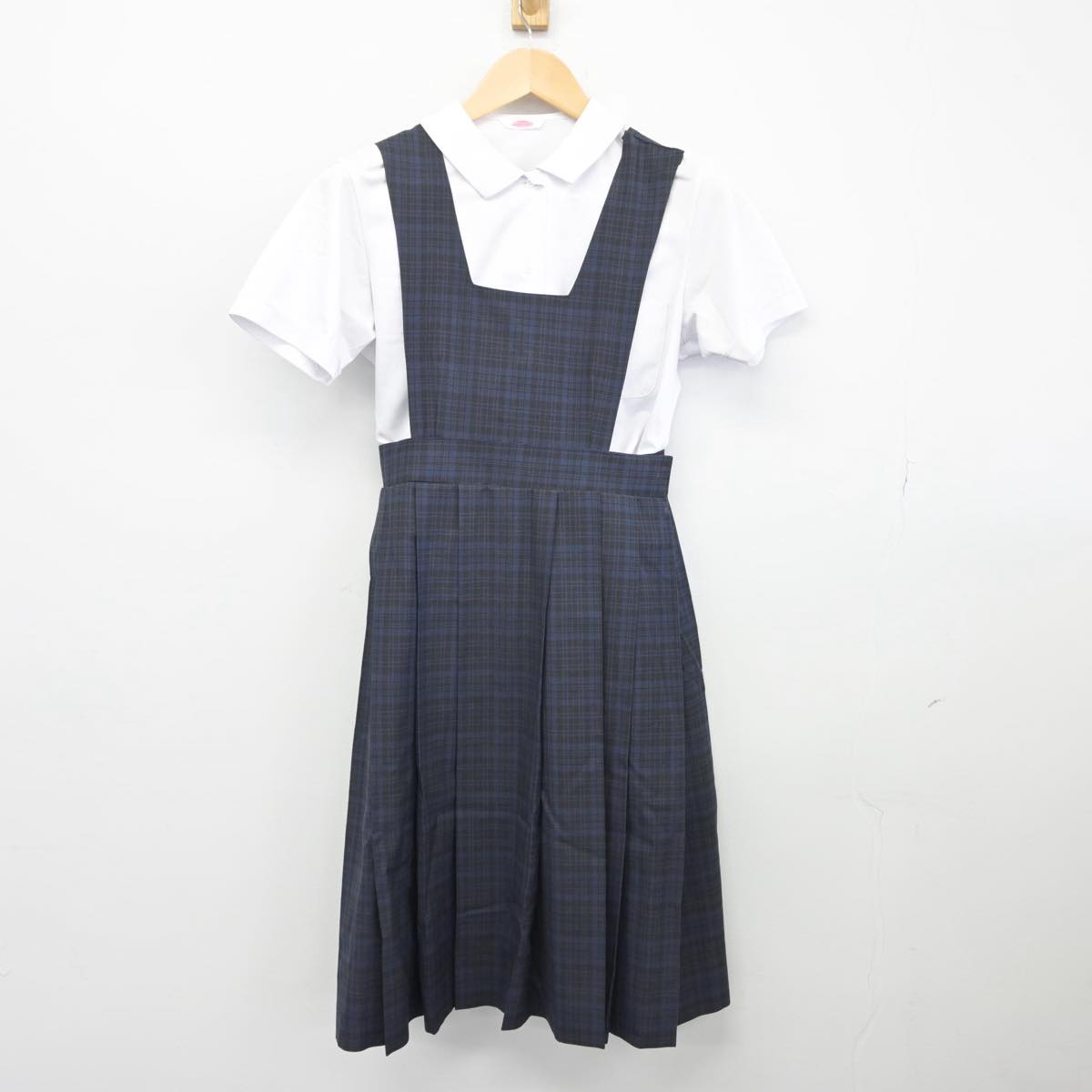 【中古制服】福岡県 平尾中学校 女子制服 3点（シャツ・ジャンパースカート）sf028257【リサイクル学生服】 中古制服通販パレイド