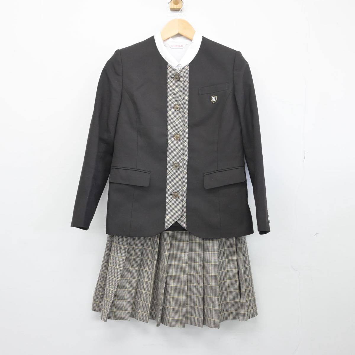 【中古制服】福岡県 久留米学園高等学校 女子制服 3点（ブレザー・シャツ・スカート）sf028430【リサイクル学生服】 中古制服通販パレイド