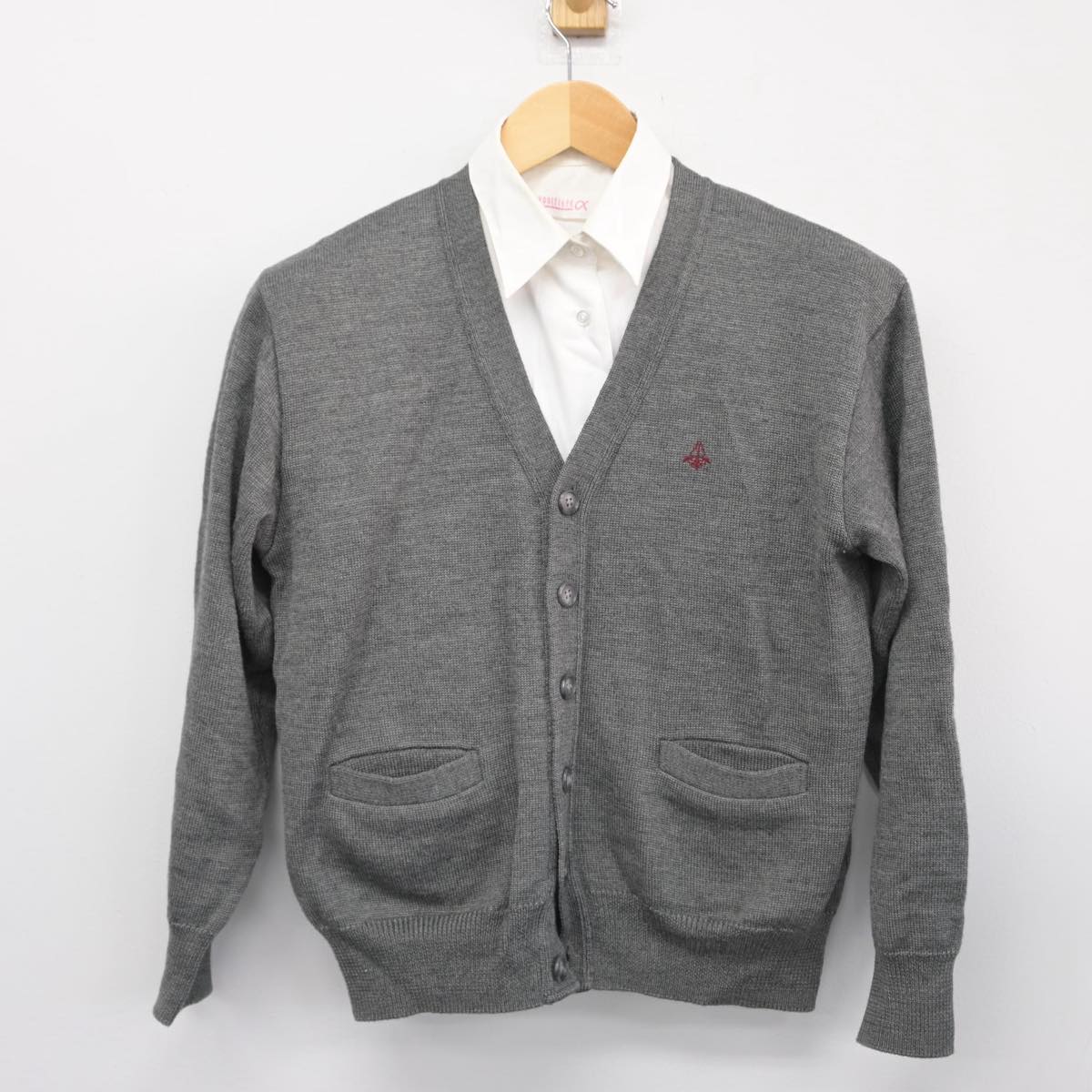 【中古制服】京都府 大谷高等学校 女子制服 2点（ニット・シャツ）sf028465【リサイクル学生服】 中古制服通販パレイド