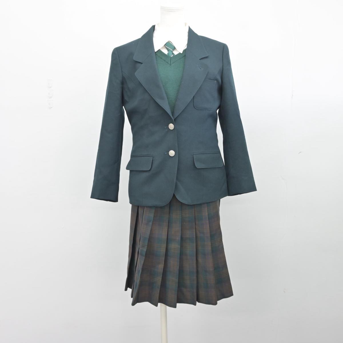 【中古制服】千葉県 国府台女子学院高等部 女子制服 8点（ブレザー・シャツ・ニット・スカート）sf028519【リサイクル学生服】 中古