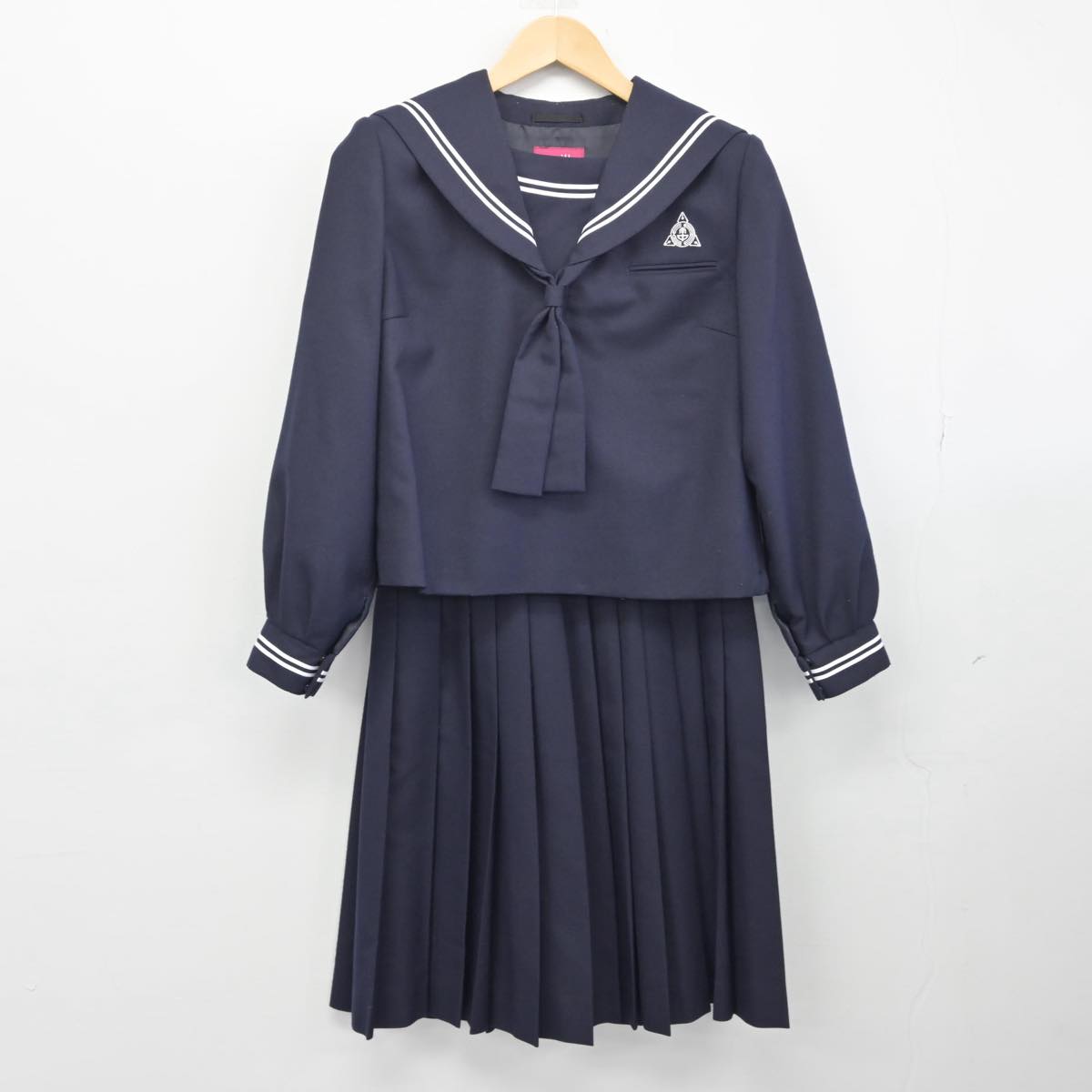 【中古制服】群馬県 太田南中学校 女子制服 4点（セーラー服・スカート）sf028874【リサイクル学生服】 中古制服通販パレイド