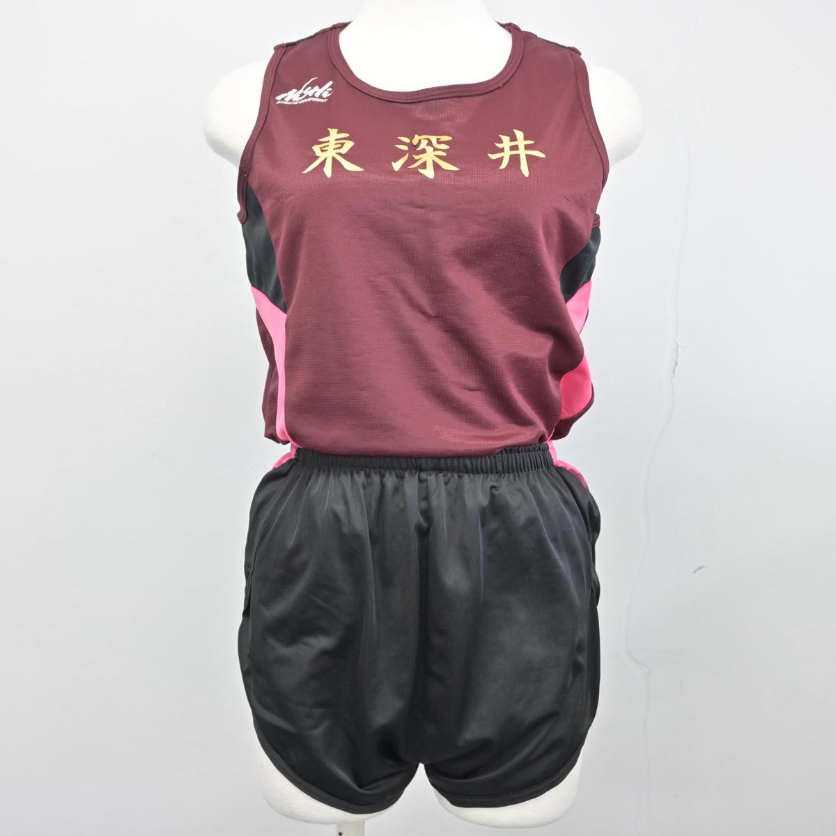 【中古制服】千葉県 東深井中学校陸上部ユニフォーム 女子制服 2点（部活ユニフォーム 上・部活ユニフォーム 下）sf028924【リサイクル