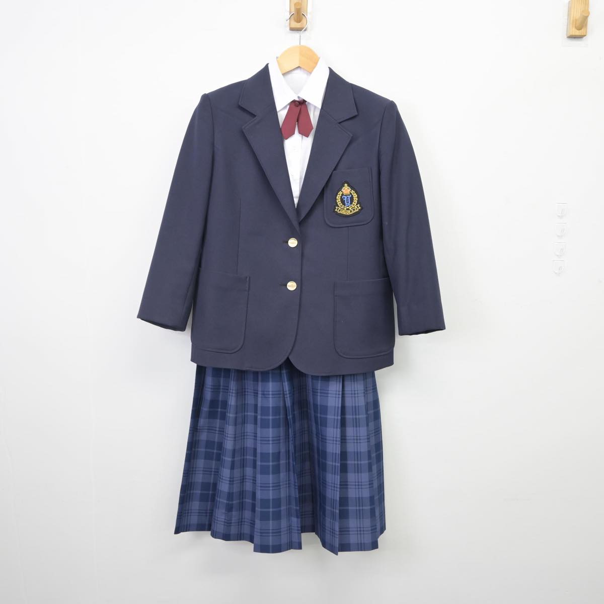 【中古制服】兵庫県 三田市立ゆりのき台中学校 女子制服 4点（ブレザー・シャツ・スカート）sf029058【リサイクル学生服】 中古制服