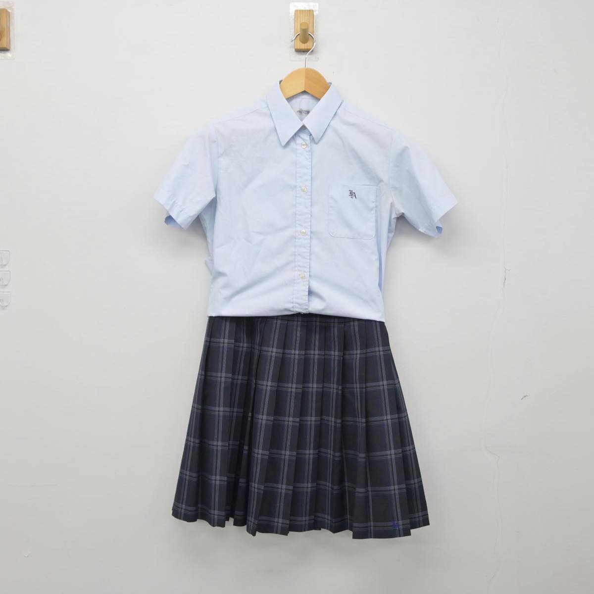 【中古】福島県 岩瀬農業高等学校 女子制服 2点（シャツ・スカート）sf029156 中古制服通販パレイド