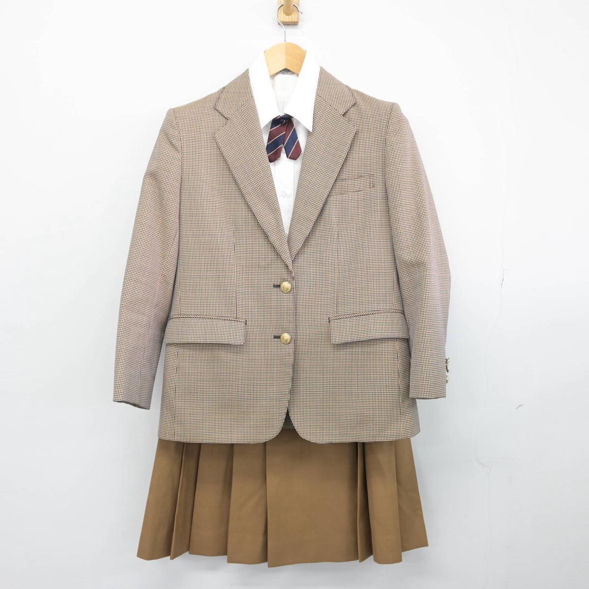 【中古】福島県 福島東高等学校 女子制服 4点（ブレザー・シャツ・スカート）sf029227 中古制服通販パレイド