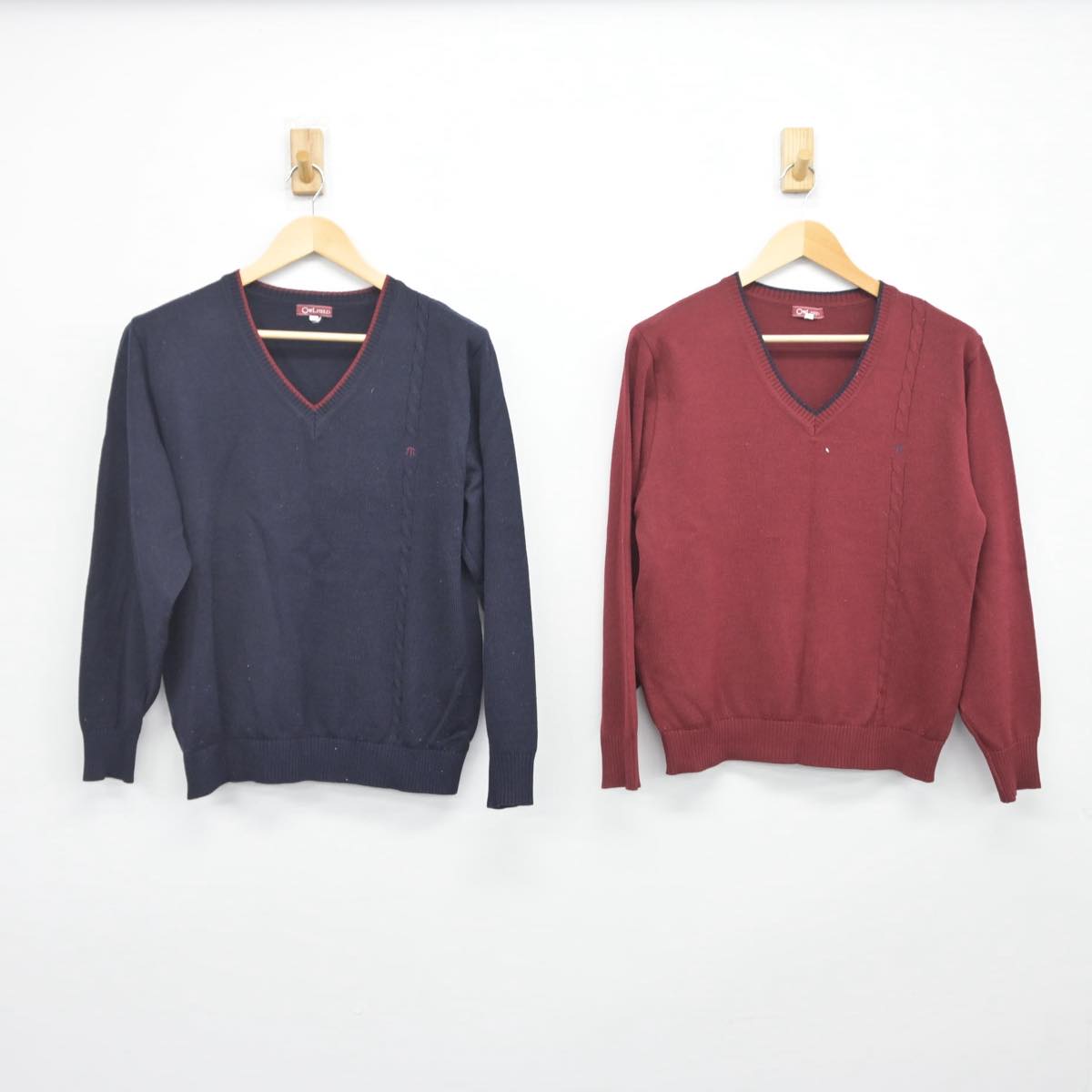 【中古】新潟県 明訓高等学校 女子制服 2点（ニット）sf029323 中古制服通販パレイド