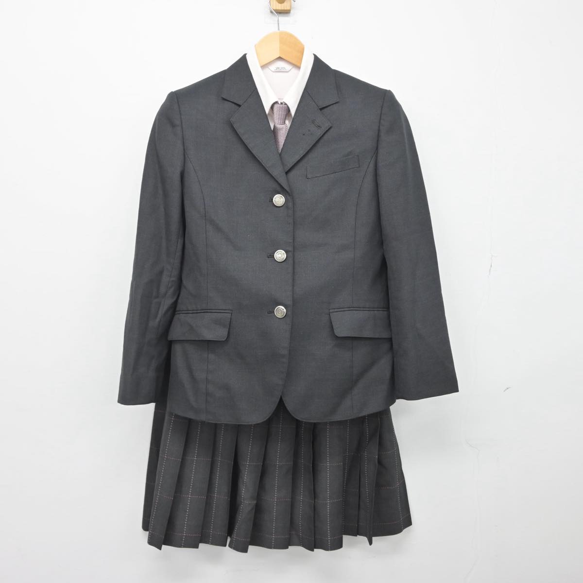 【中古】秋田県 松陽高等学校 女子制服 4点（ブレザー・シャツ・スカート）sf029579 中古制服通販パレイド