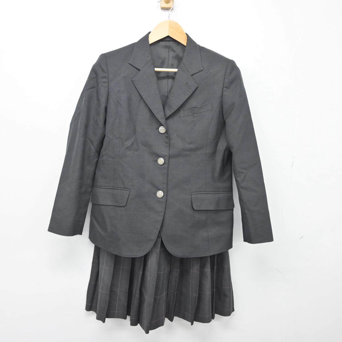 【中古】秋田県 松陽高等学校 女子制服 2点（ブレザー・スカート）sf029580 中古制服通販パレイド