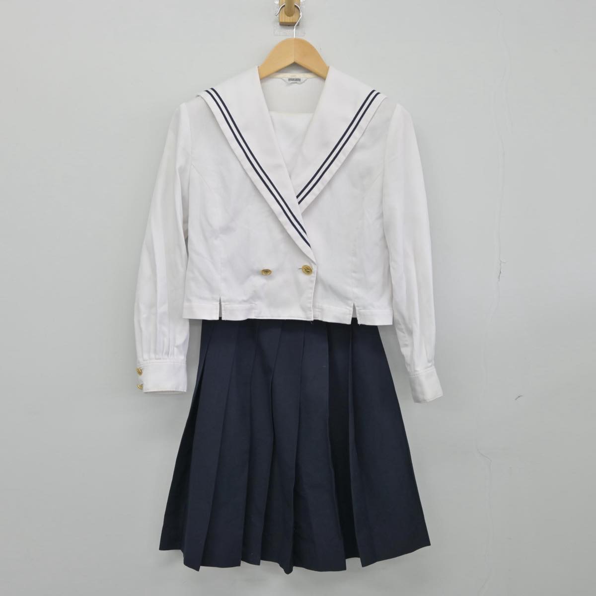 【中古】岩手県 盛岡南高等学校 女子制服 4点（セーラー服・スカート）sf029608 中古制服通販パレイド
