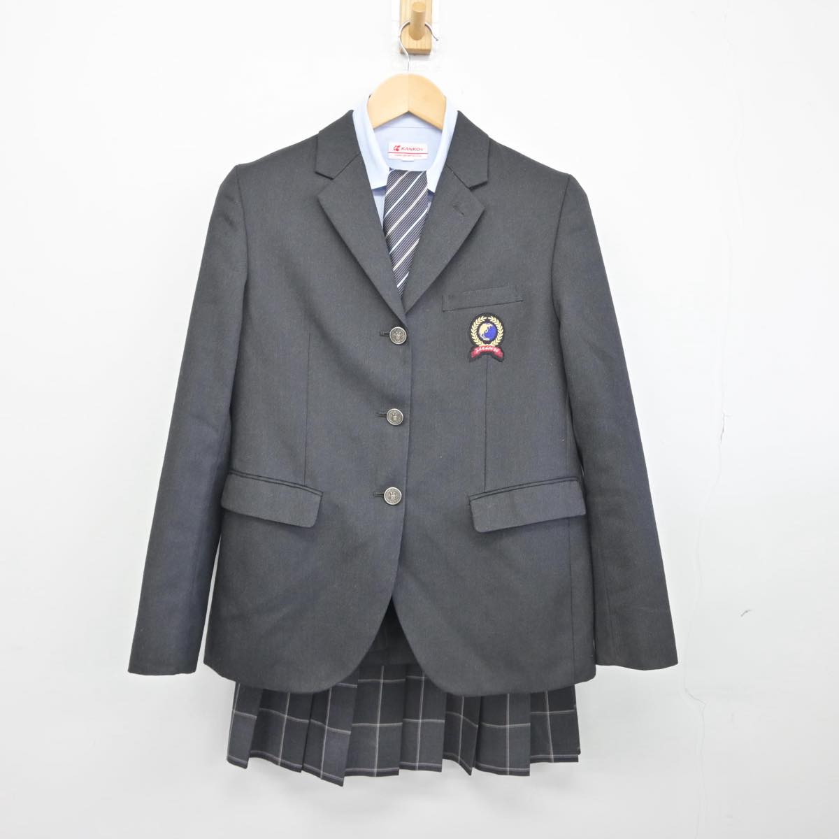 【中古】神奈川県 座間総合高等学校 女子制服 6点（ブレザー・シャツ・スカート）sf029676 中古制服通販パレイド