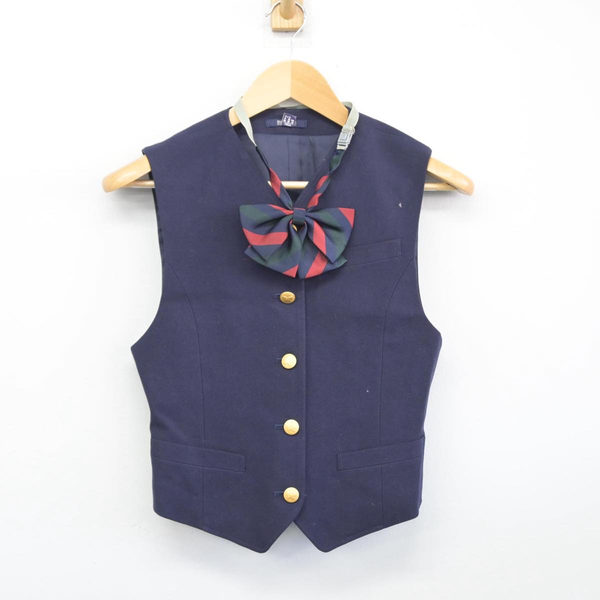 【中古】埼玉県 川越南高等学校 女子制服 2点(ベスト)sf029711 中古制服通販パレイド