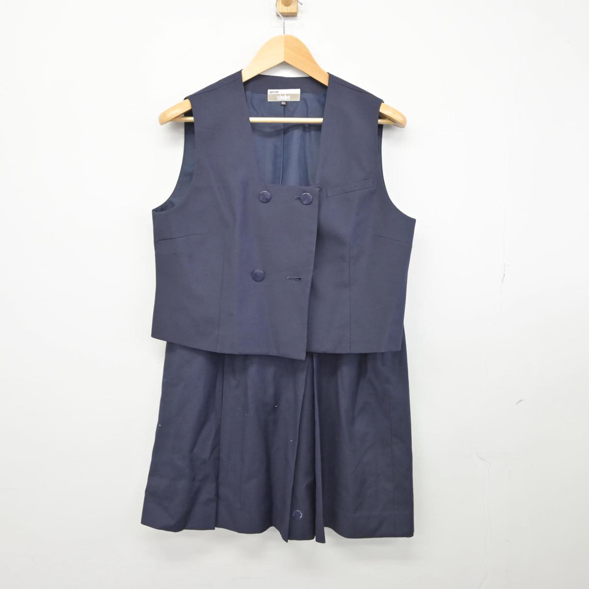 【中古】埼玉県 所沢北高等学校 女子制服 2点（ベスト・スカート）sf029981 中古制服通販パレイド