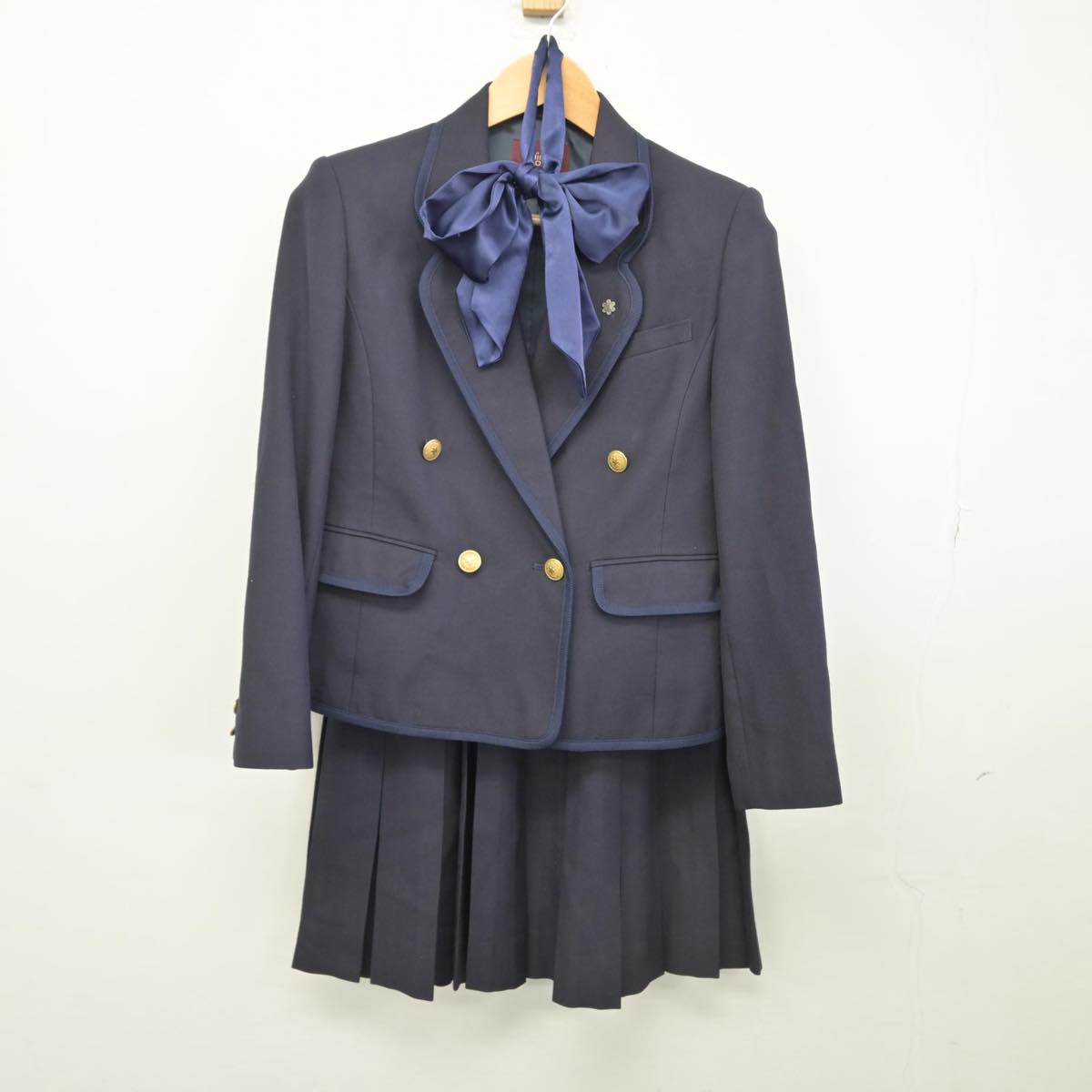 【中古】埼玉県 新座総合技術高等学校 女子制服 5点（ブレザー・ニット・スカート）sf029988 中古制服通販パレイド